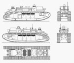 French FCM Char 2C Tank 1921-40 – Mike's Research